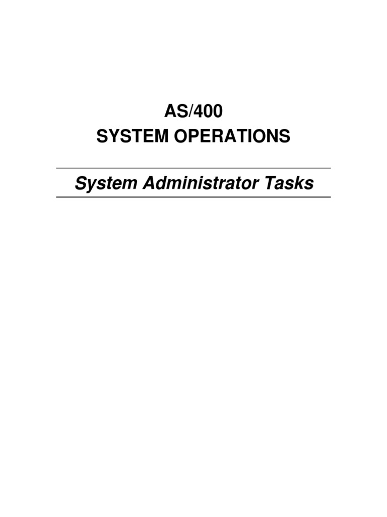 Complete AS400 System Administrator | Booting | Computer Terminal