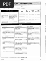 Paranoia XP - Character Sheet