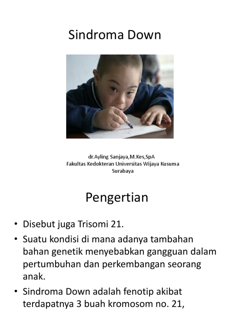 Ayling Kuliah Sindroma Down-Handout | PDF | Down Syndrome | Diseases ...