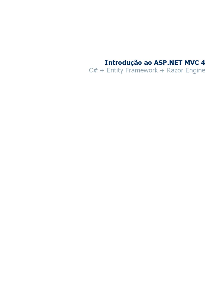 Introducao ASPNET MVC4 | PDF
