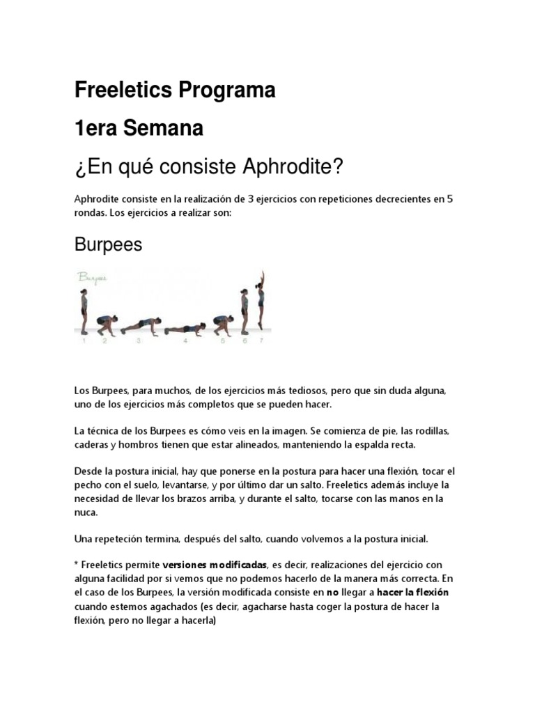 Freeletics Programa | PDF