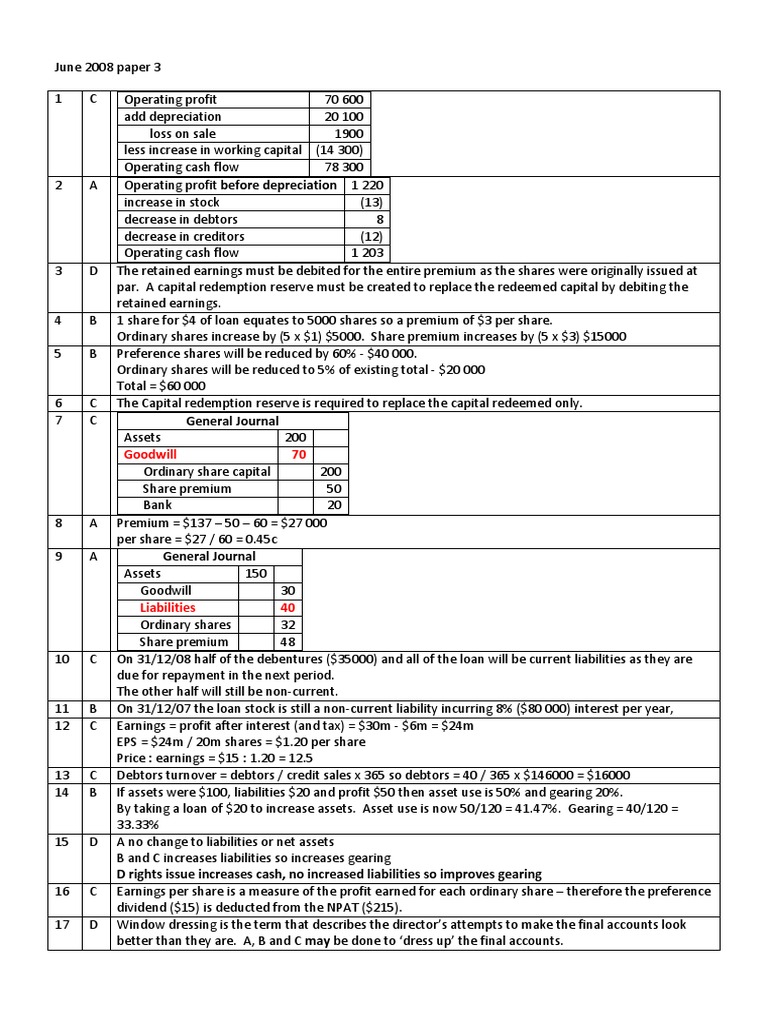 General Journal: Goodwill 70 | PDF | Debits And Credits | Capital Surplus
