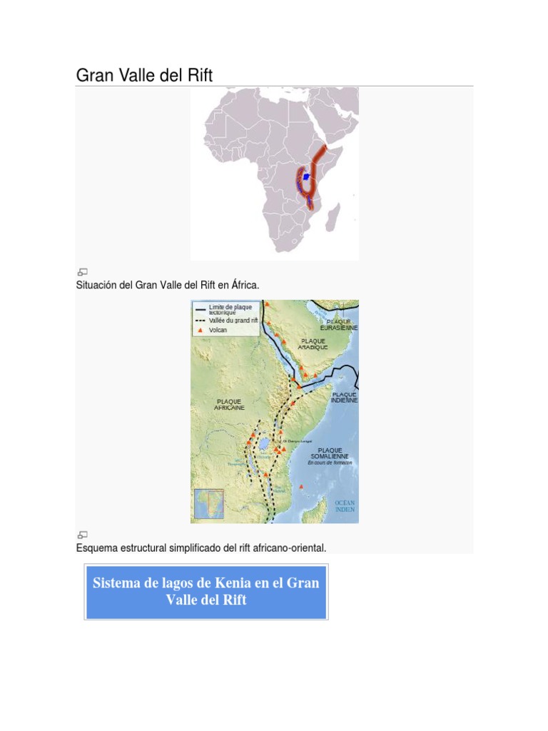 Gran Valle Del Rift | Ciencias de la tierra y de la vida | Ciencias de ...