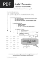 Pronouns Table Overview | PDF | Philosophy | Language Arts & Discipline