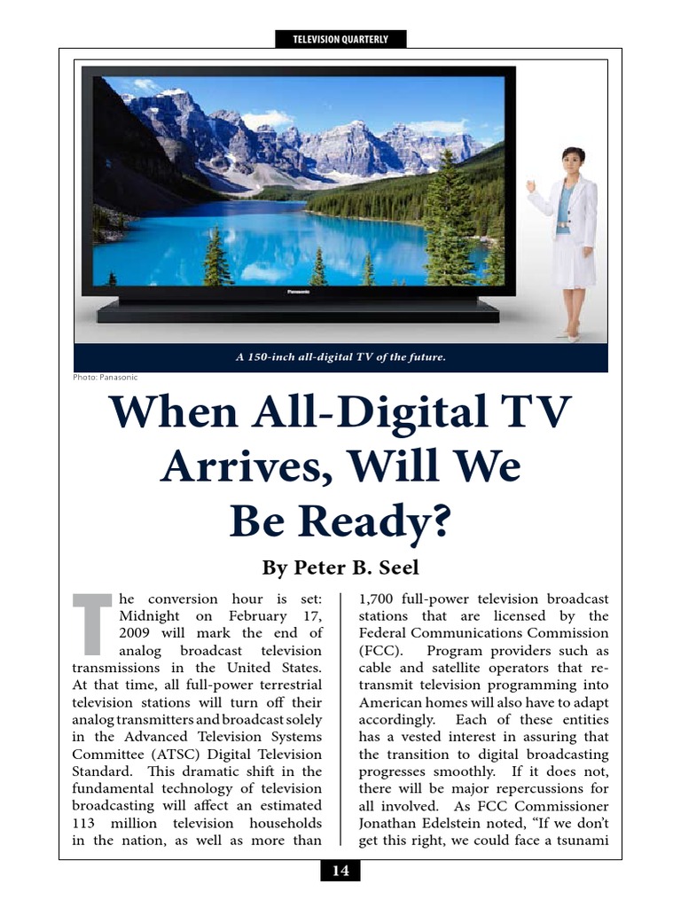 Digital TV Transition Deadline 2009 | PDF | Digital Television | Television