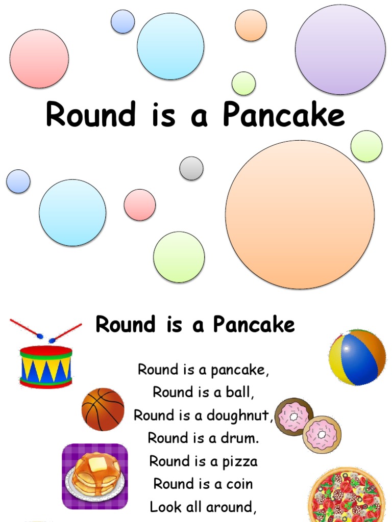 Round Is A Pancake Poem | PDF