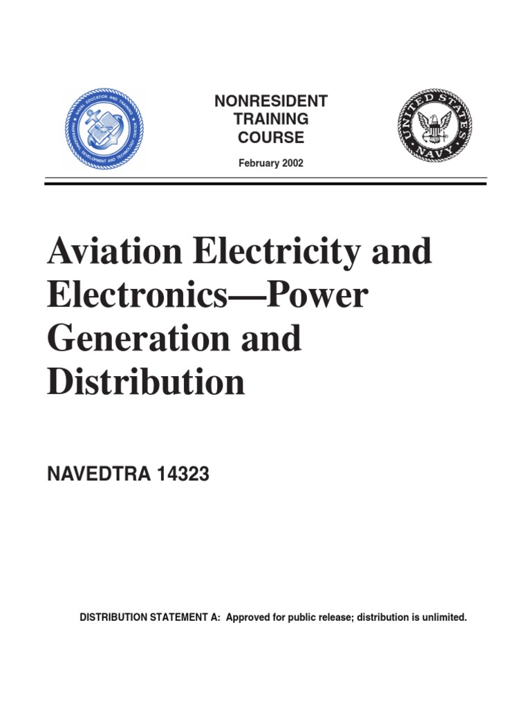 Aviation Electricity and Electronics-Power Generation and Distribution ...