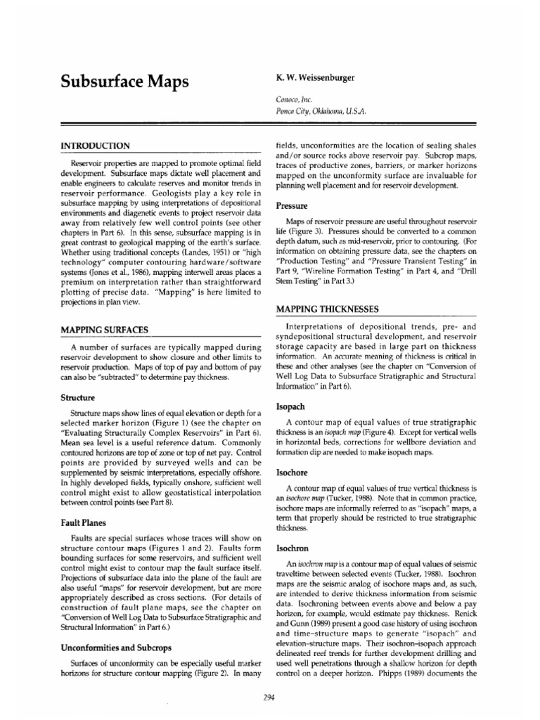 Subsurface Maps | Download Free PDF | Contour Line | Petroleum Reservoir