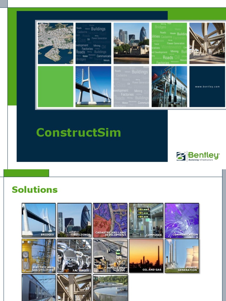 Bentley Construct Sim Overview | PDF | 3 D Modeling | Pipe (Fluid ...