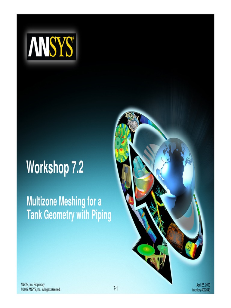 Multizone Meshing For A Tank Geometry With Piping | PDF | Computational ...