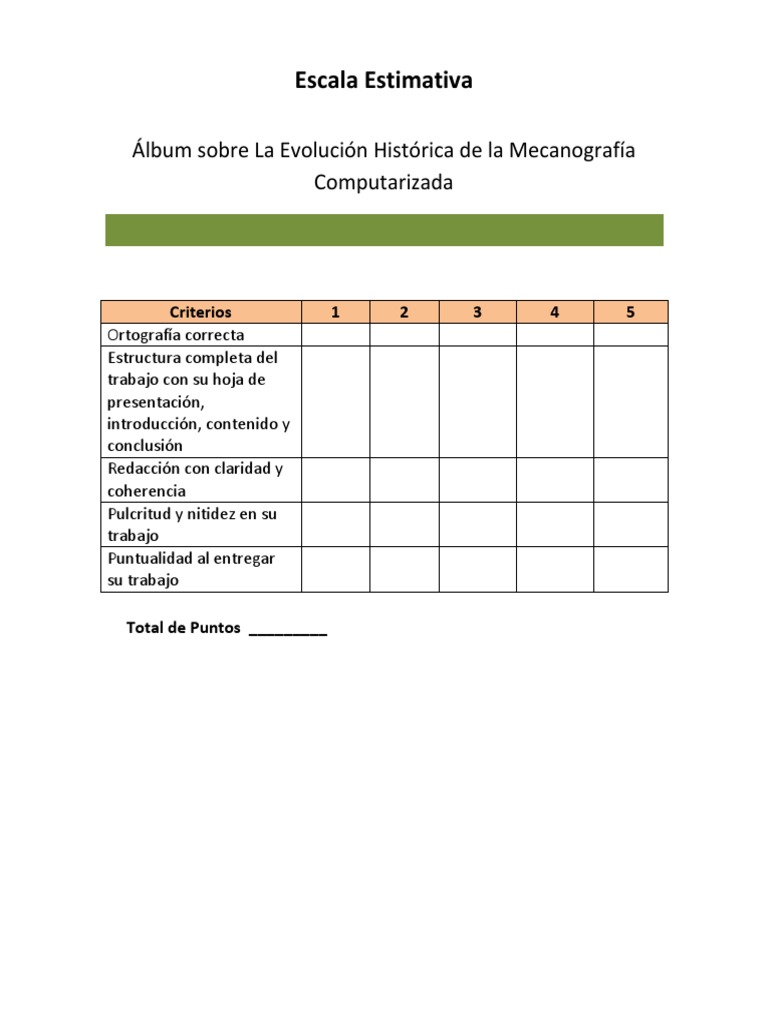 Escala Estimativa Pdf 5431