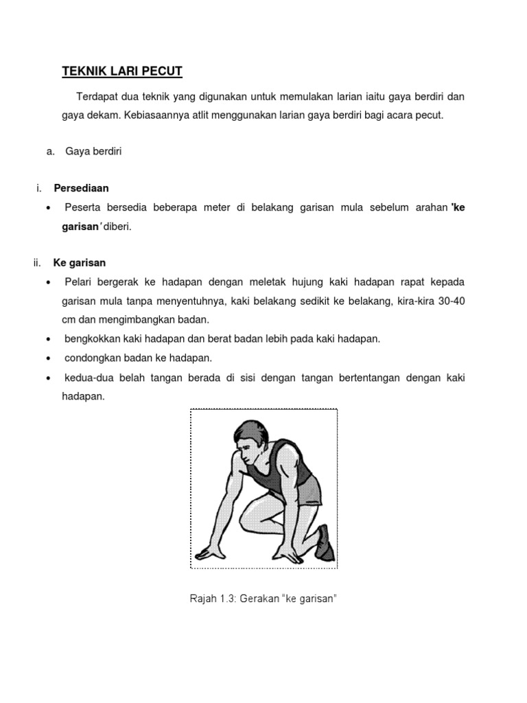 Teknik Dan Fasa Lari Pecut | PDF