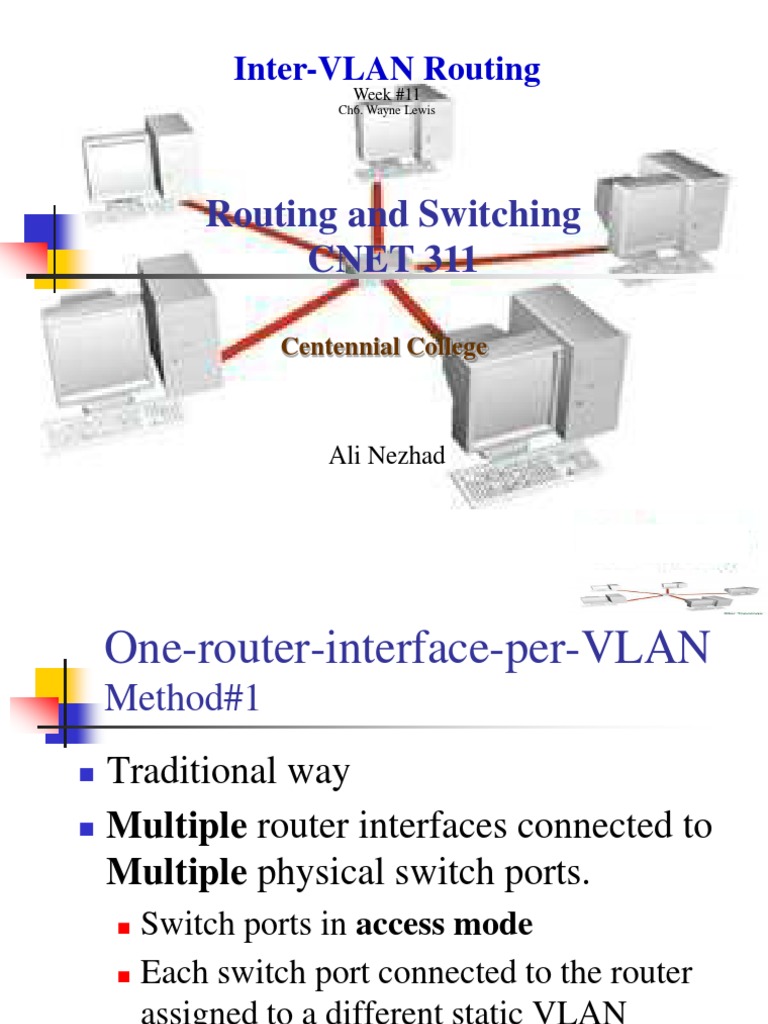 11 - Ch6-InterVLAN | PDF | Network Switch | Router (Computing)