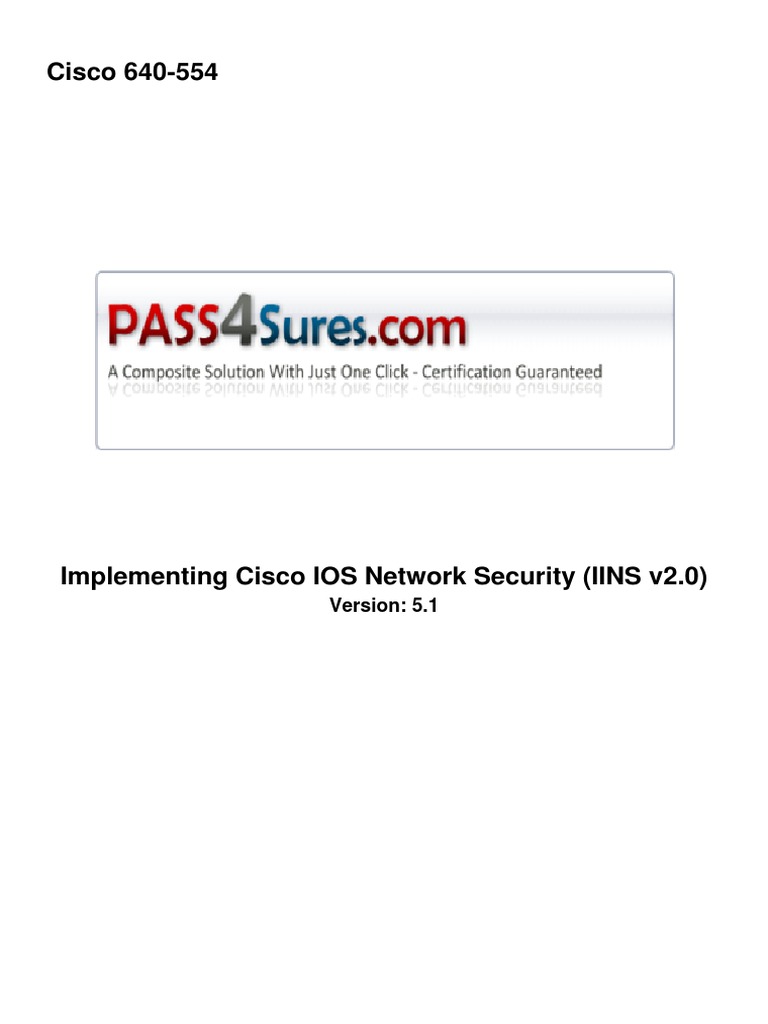 Cisco 640 554 v5.1 | PDF