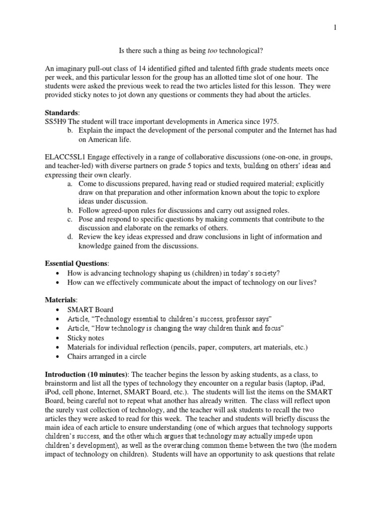Socratic Seminar Lesson | PDF | Gifted Education | Critical Thinking