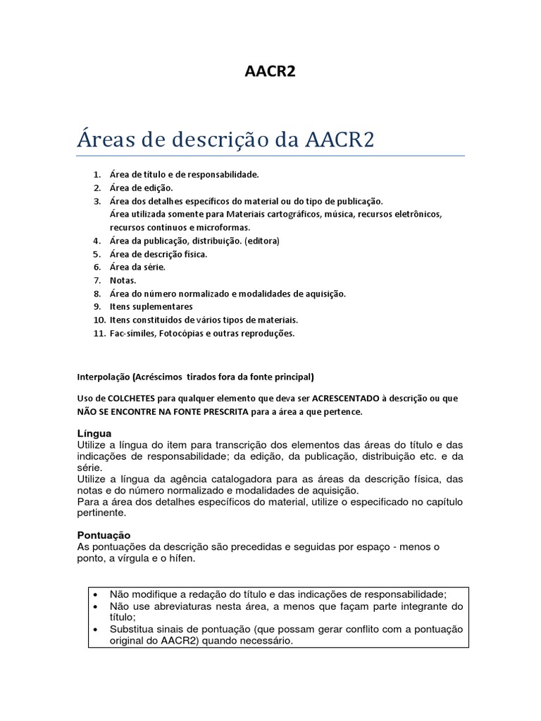 AACR2 - Estudo | PDF | Traduções | Citação