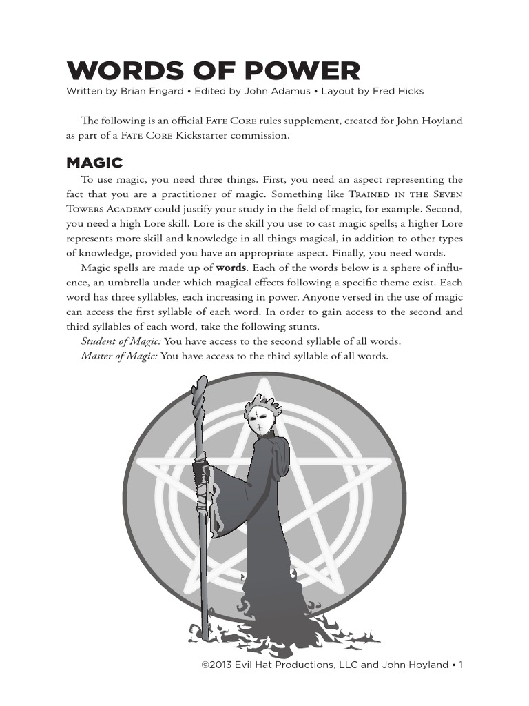 Words of Power | PDF | Magic (Paranormal) | Luck