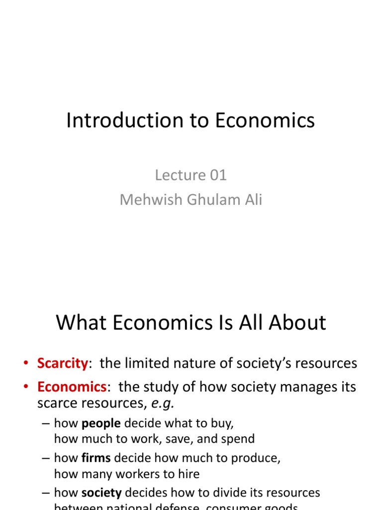 Ten Principles of Economics Explained | PDF