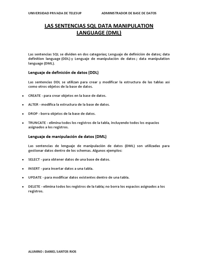 Manipulacion Datos | PDF | SQL | Tabla (base de datos)