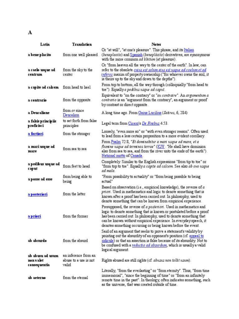 Latin Phrases | PDF | Science | Philosophical Science