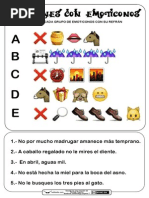 Refranes con emojis y su significado | PDF | Poesía