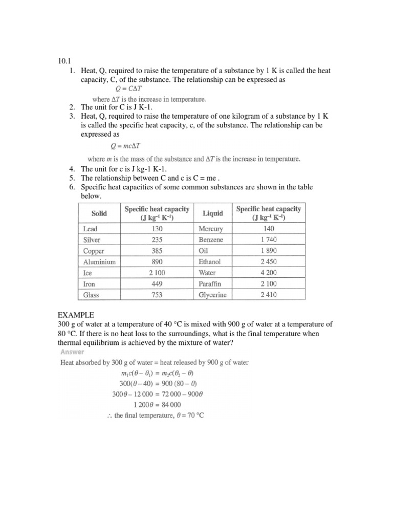 Sem 1 Physics Pdf Gases Heat