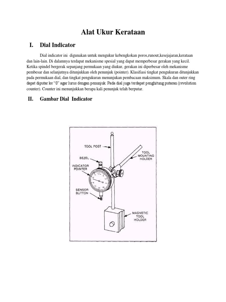 Alat Ukur Kerataan Dial Indicator | PDF