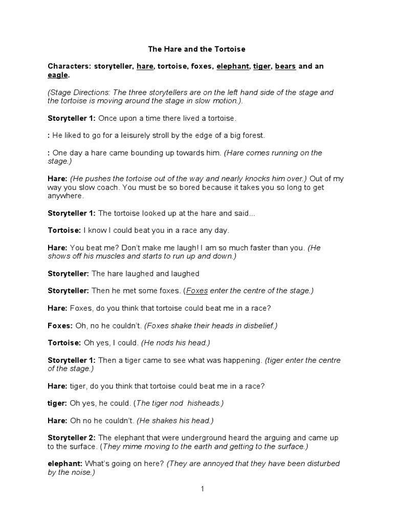 The Hare and The Tortoise | PDF | Leisure