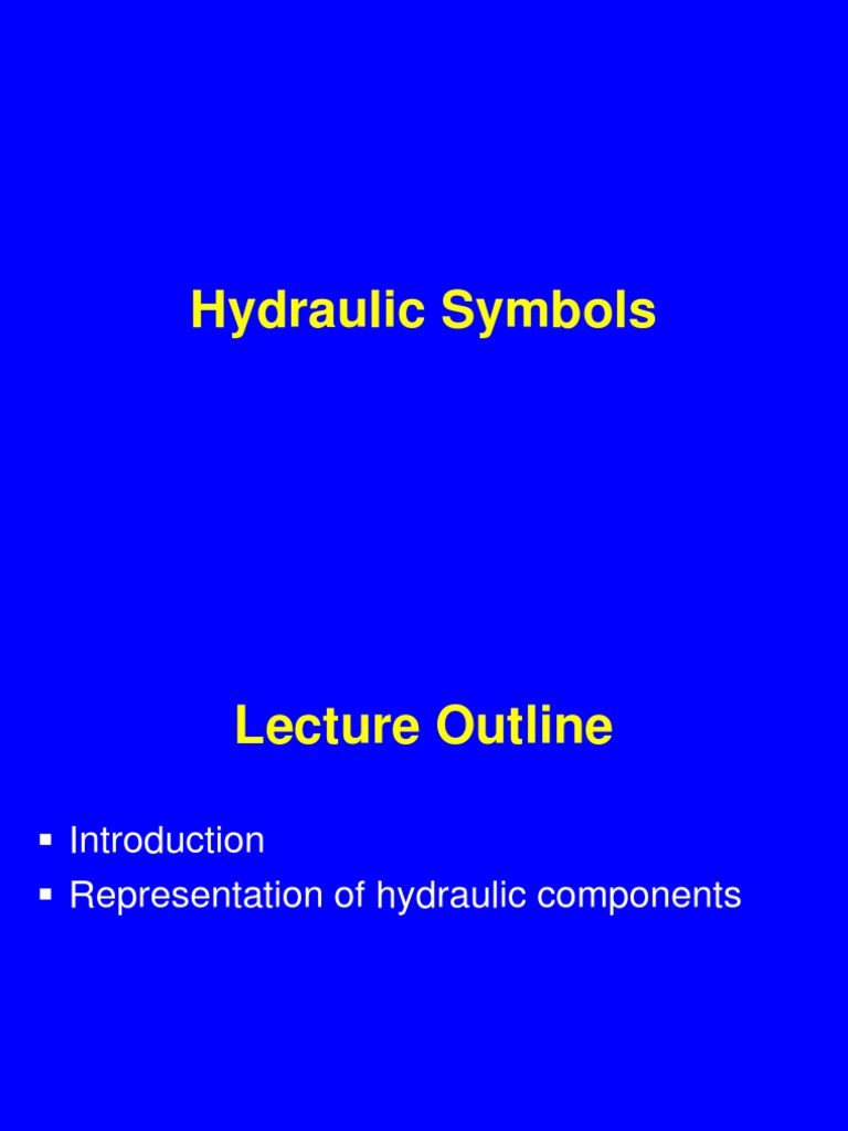 Hydraulic Symbols | PDF | Valve | Plumbing