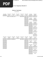 Digimon World 3 Digivolution Guide | PDF | Nature | Leisure