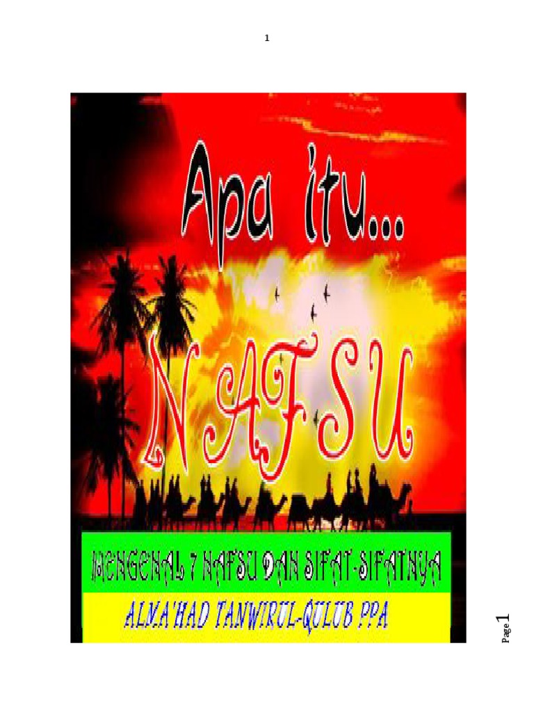 Mengenal 7 Nafsu Dan Sifat Dari Ppa | PDF