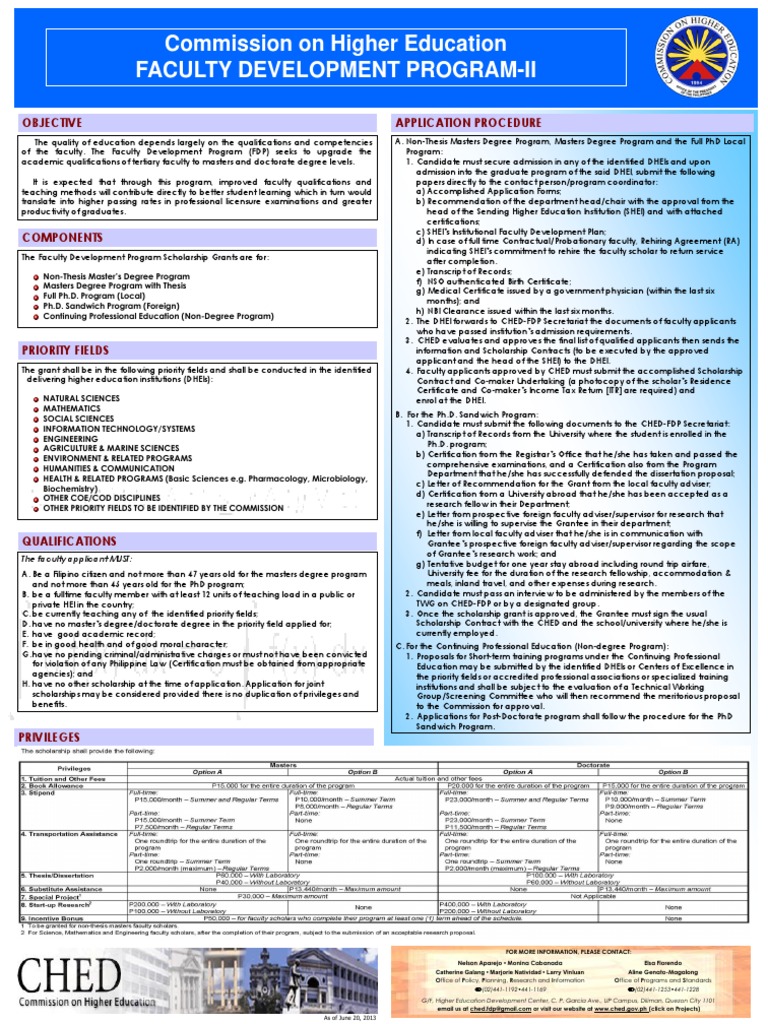 Faculty Development Program Brochure | Doctor Of Philosophy | Academic ...
