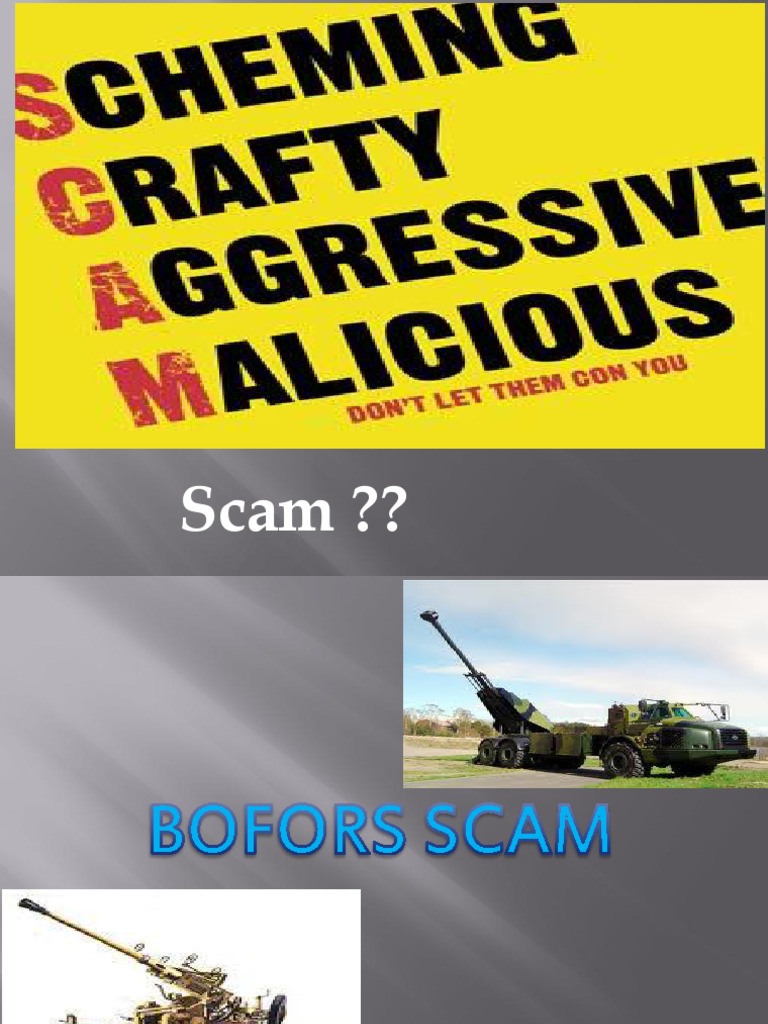 Bofors Scam pptx | Government Of India | Corruption