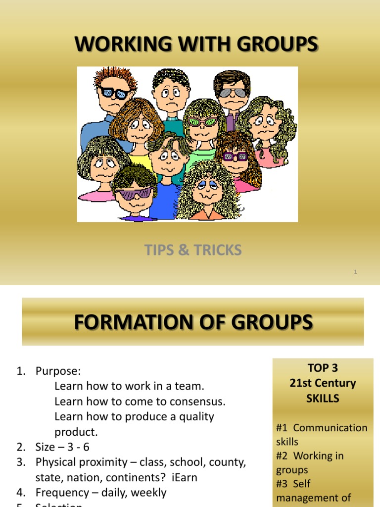 Working With Groups: Tips & Tricks | PDF | Consensus Decision Making ...