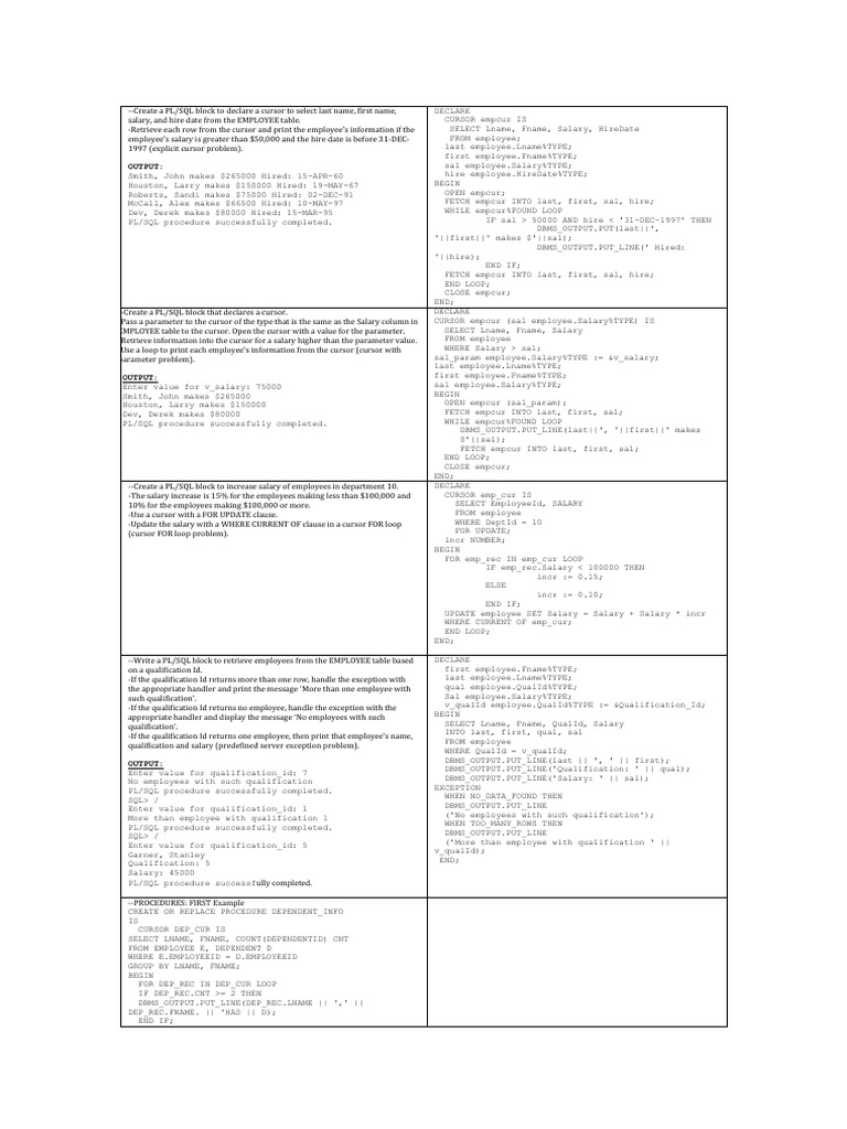 Hop | PDF | Pl/Sql | Parameter (Computer Programming)