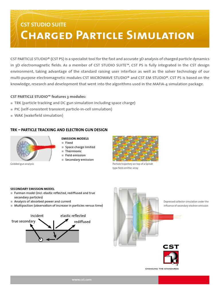 CST Charged Particle Simulation Low | PDF | Electromagnetism ...