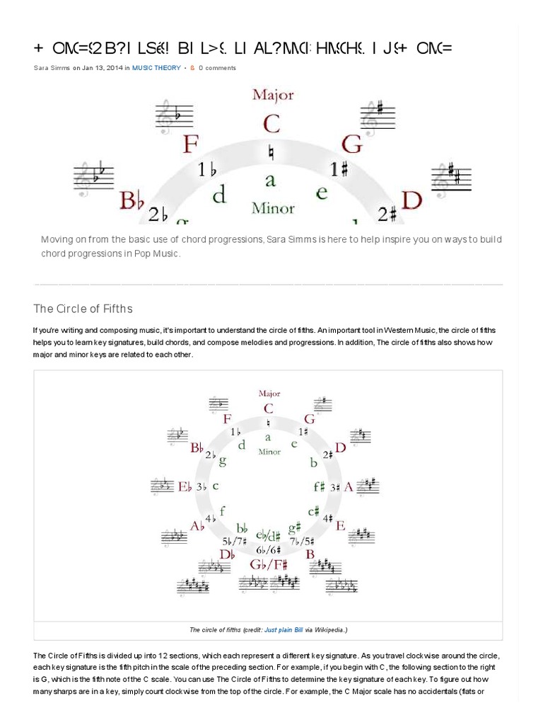 Chord Progressions in Pop Music | PDF | Chord (Music) | Minor Scale