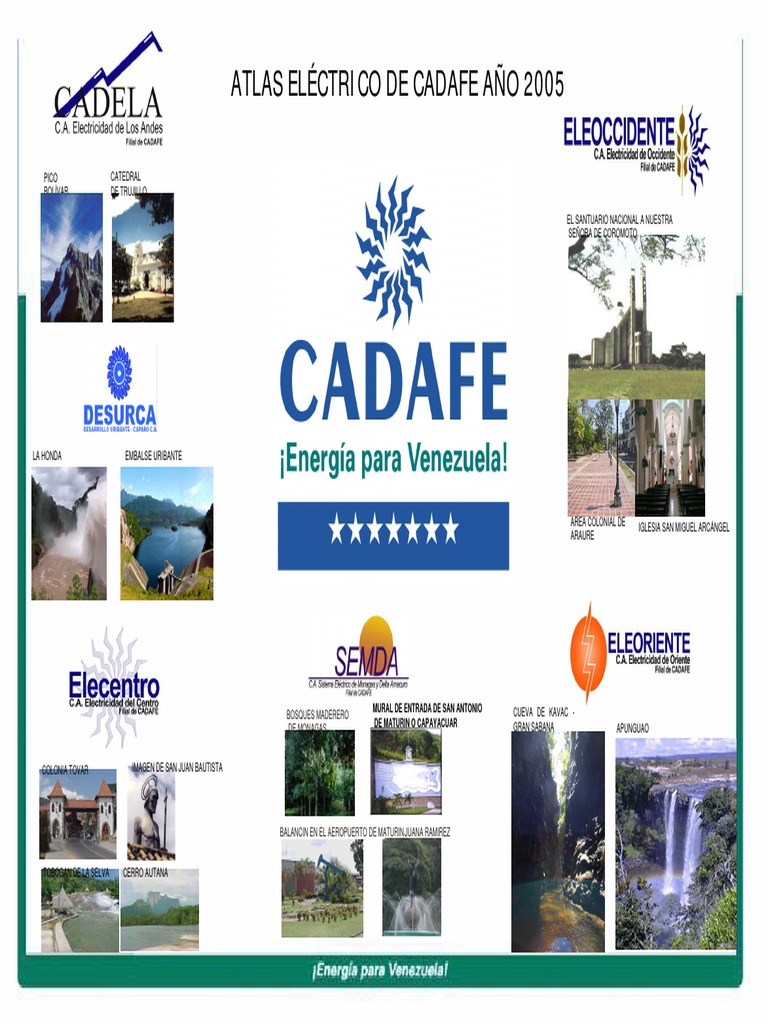 Atlas Eléctrico de CADAFE 2005 | PDF | Andes | Venezuela