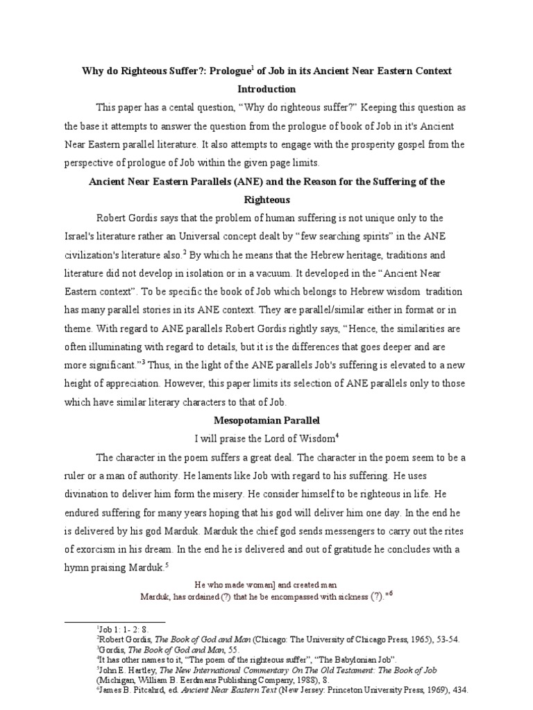 Suffering of Job | PDF | Book Of Job | Satan