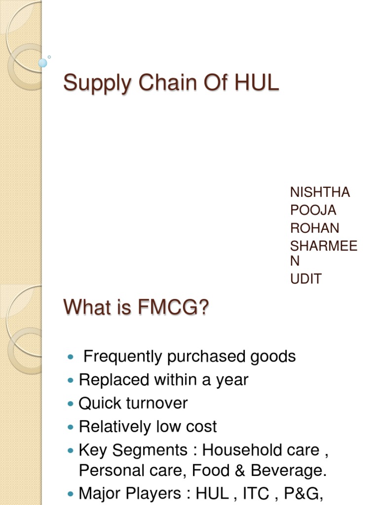 HUL (Supply Chain) | PDF | Supply Chain | Trade