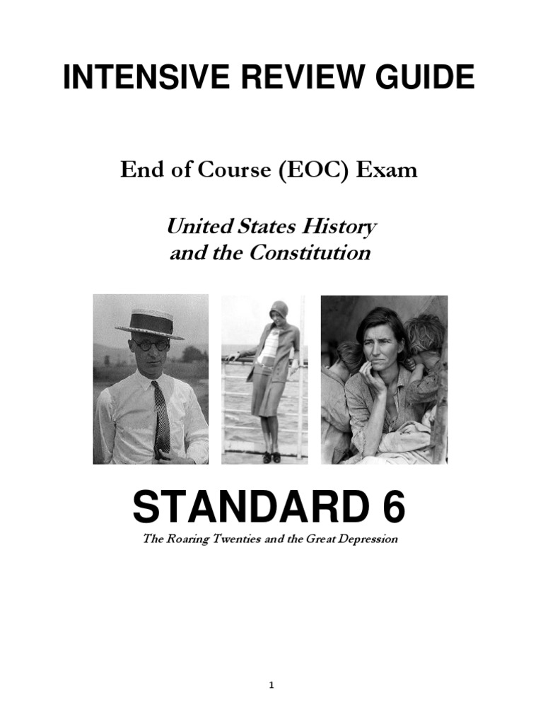 Eoc Review 1920s and Great Depression | PDF | New Deal | Franklin D ...