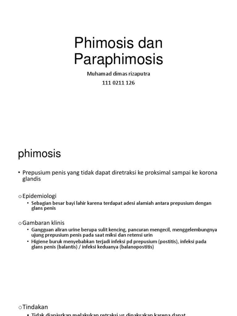 Phimosis Dan Paraphimosis | PDF