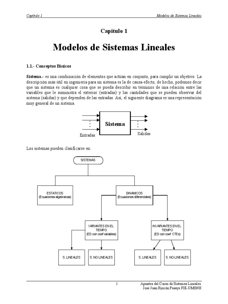 Capitulo 1 Sistemas Lineales