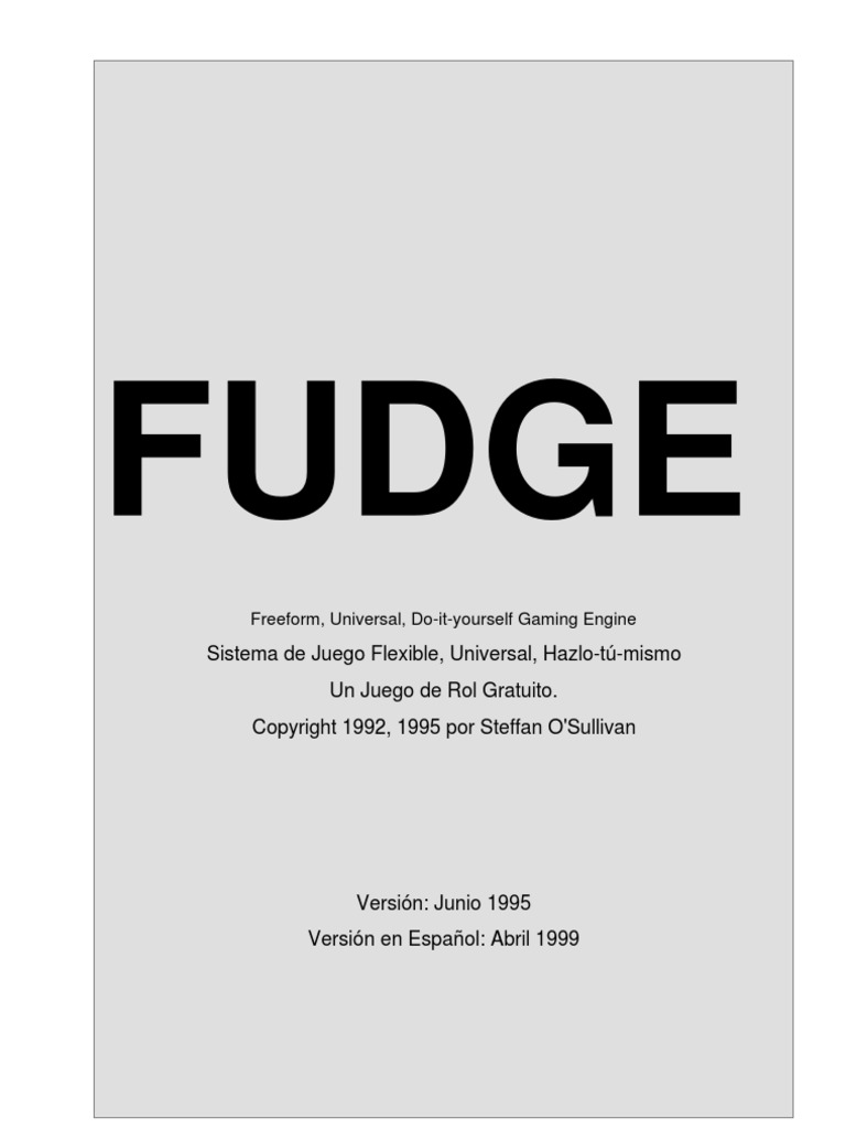 FUDGE | PDF