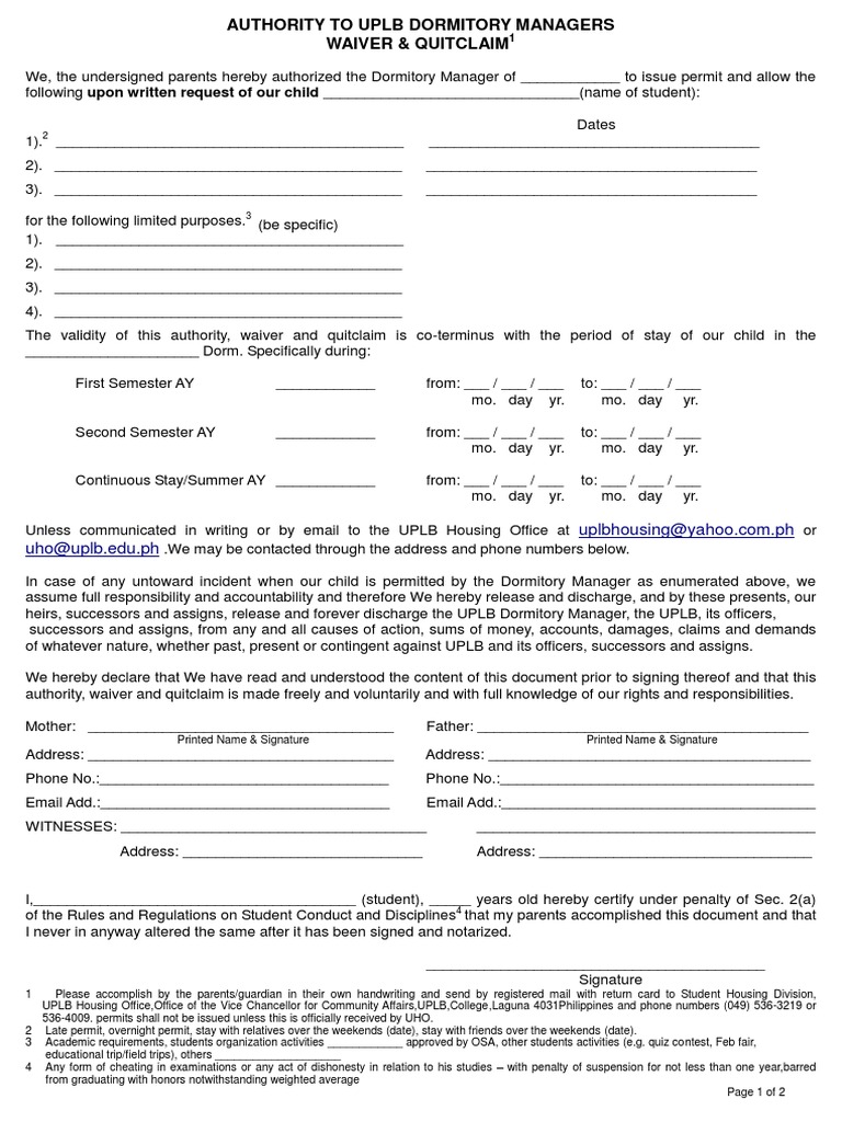 Waiver | Notary Public | Common Law