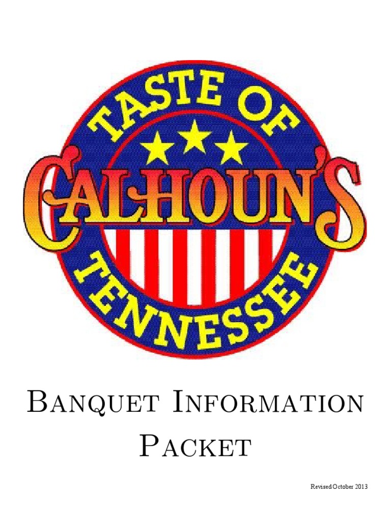 Calhoun's Banquet Information Guide | PDF | Foods | Payments