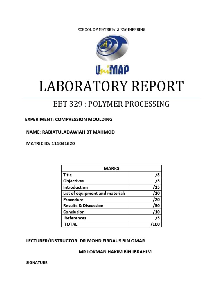 Experiment 1 (Lab Report) | PDF | Polyethylene | Organic Polymers