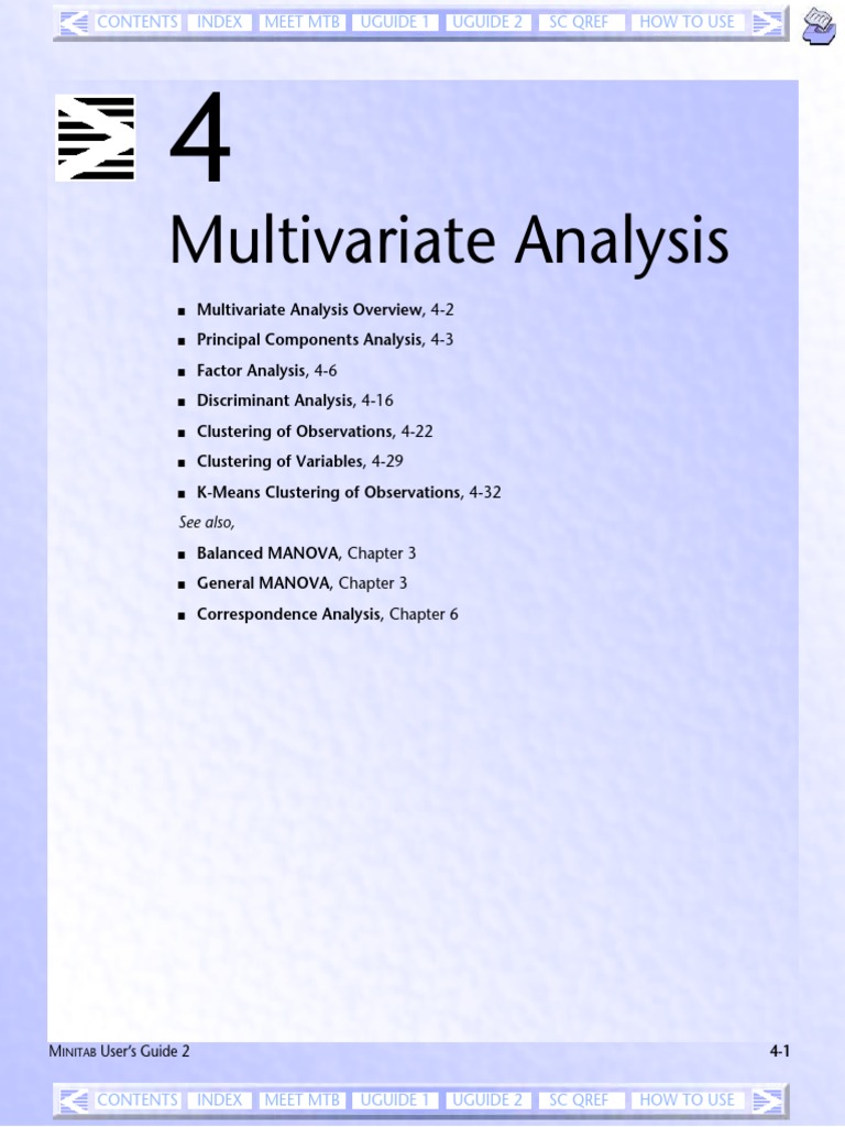 04 Multivariate Analysis | PDF | Factor Analysis | Principal Component Analysis