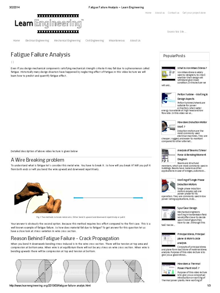 Understanding Fatigue Failure Analysis | PDF | Stress (Mechanics ...