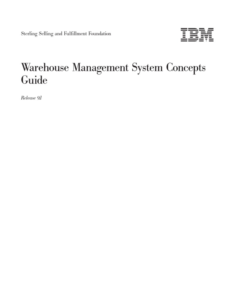 WMS Concepts Guide | PDF | Warehouse | Inventory